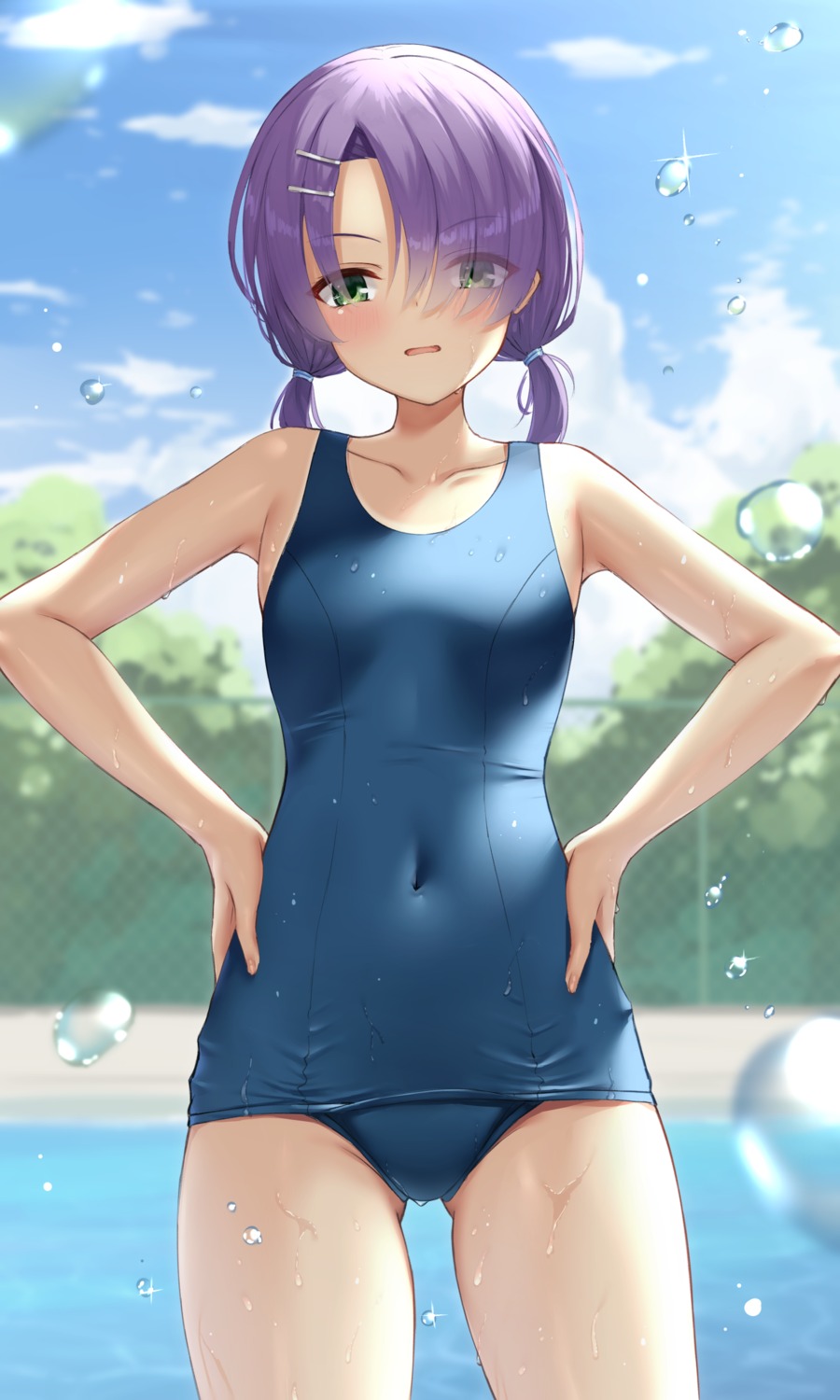 ncontrail (mgax7527) cafe stella to shinigami no chou hiuchidani mei school swimsuit swimsuits ...